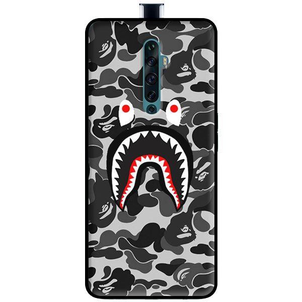 Case for Oppo Reno 2F - Reno 2Z - Reno 10x Bape Model Dark Gray ...