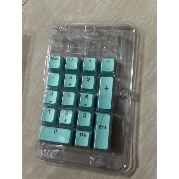 PBT Numpad Keycaps Backlit Shine-Through for Mechanical Keyboard only ...