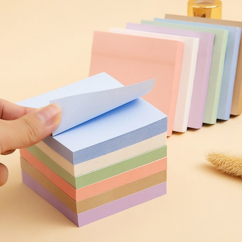 100 Sheets Morandi Color Sticky Note Memo Pad Colorful Note Pad ...