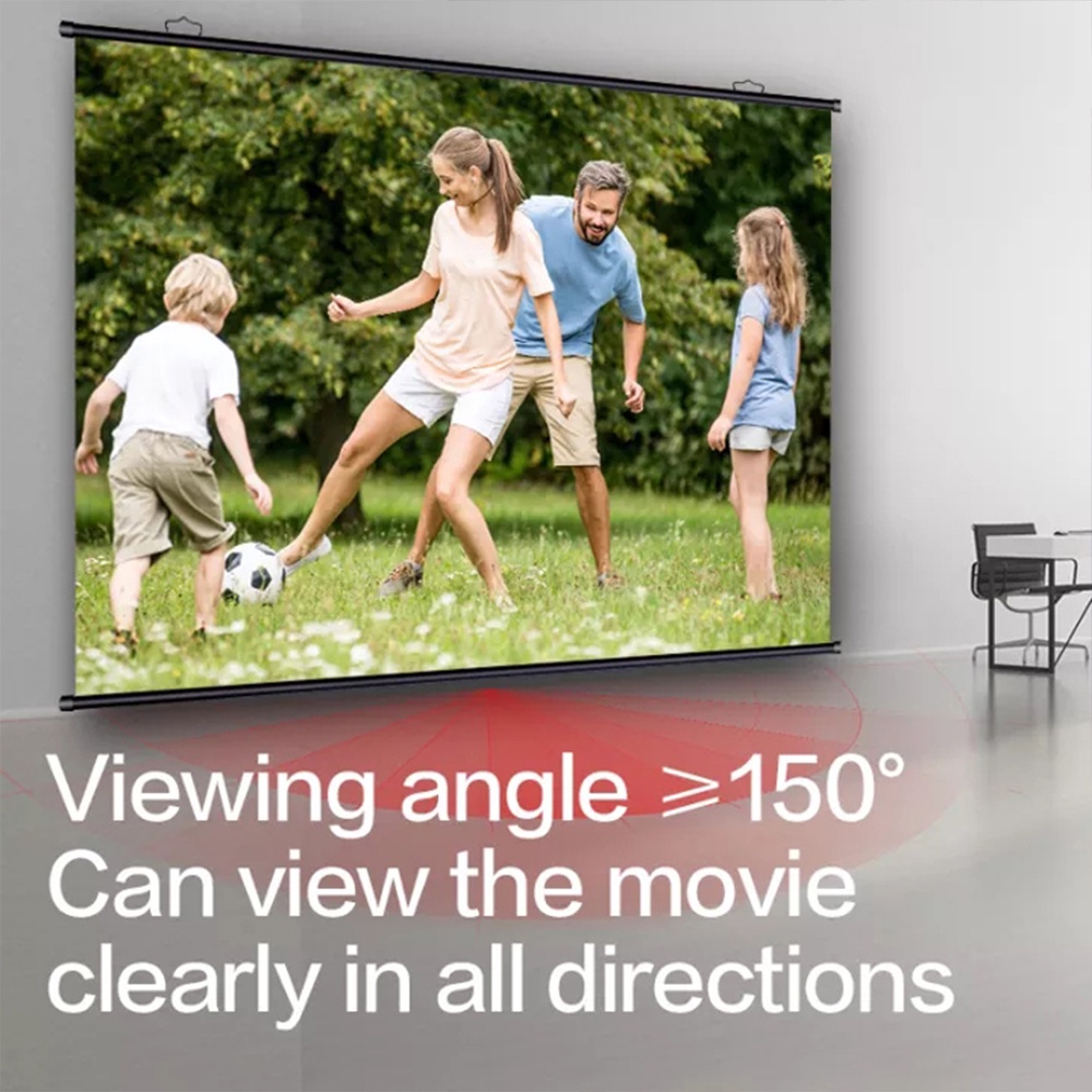 Deli 4K Projection Screen 16:9 84 inch HD Wall Mounted Screen 50446 ...