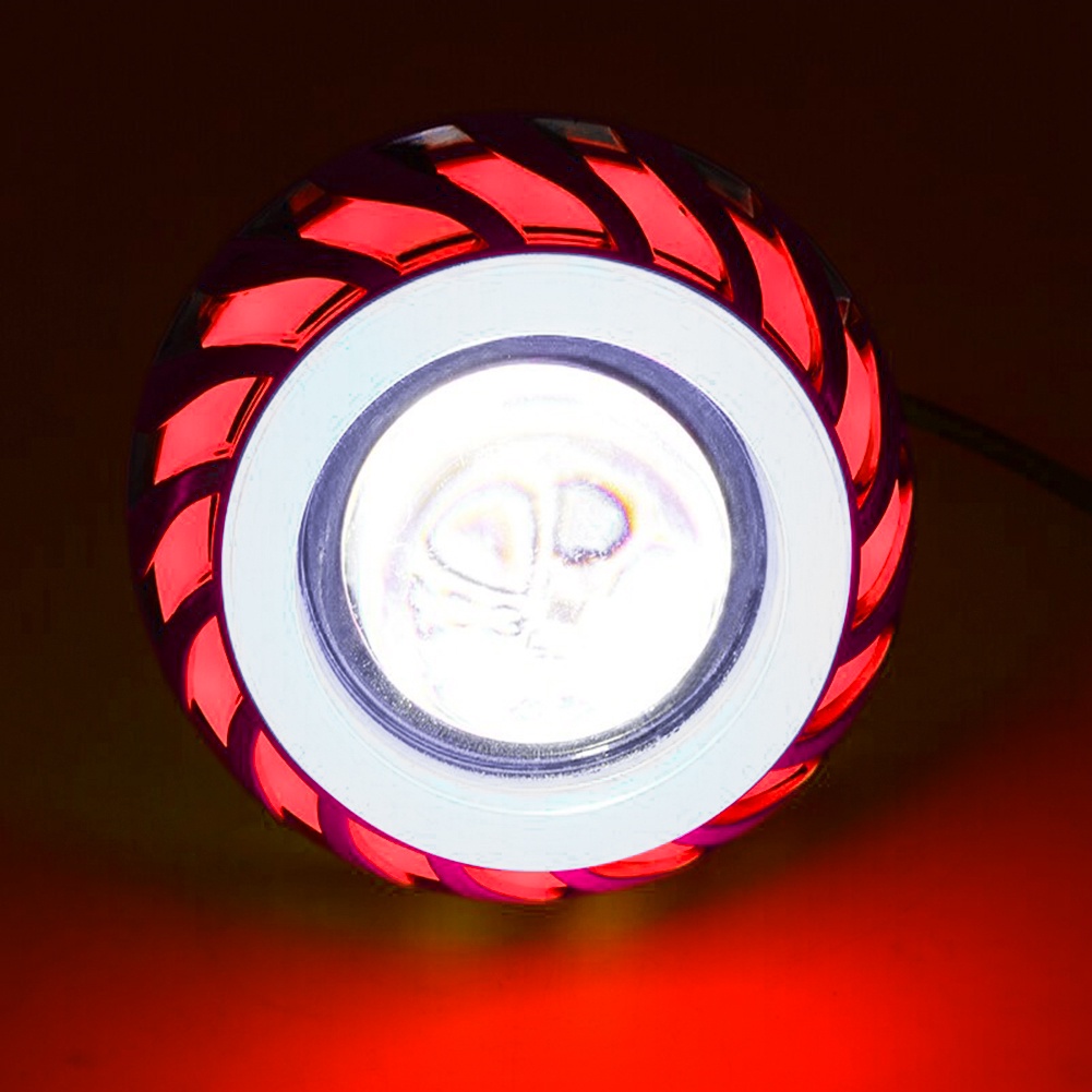 Motorcycle Headlight LED Bulbs Angel demon eyes scooter super bright ...