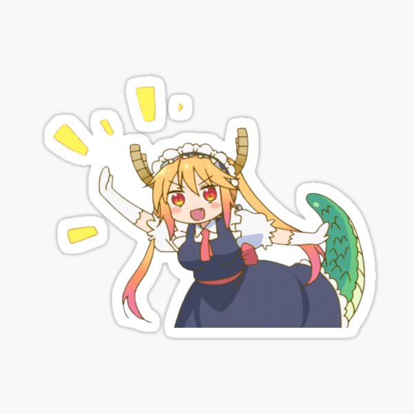 Anime Stickers / Miss Kobayashi's Dragon Maid Anime Sticker / Laminated ...