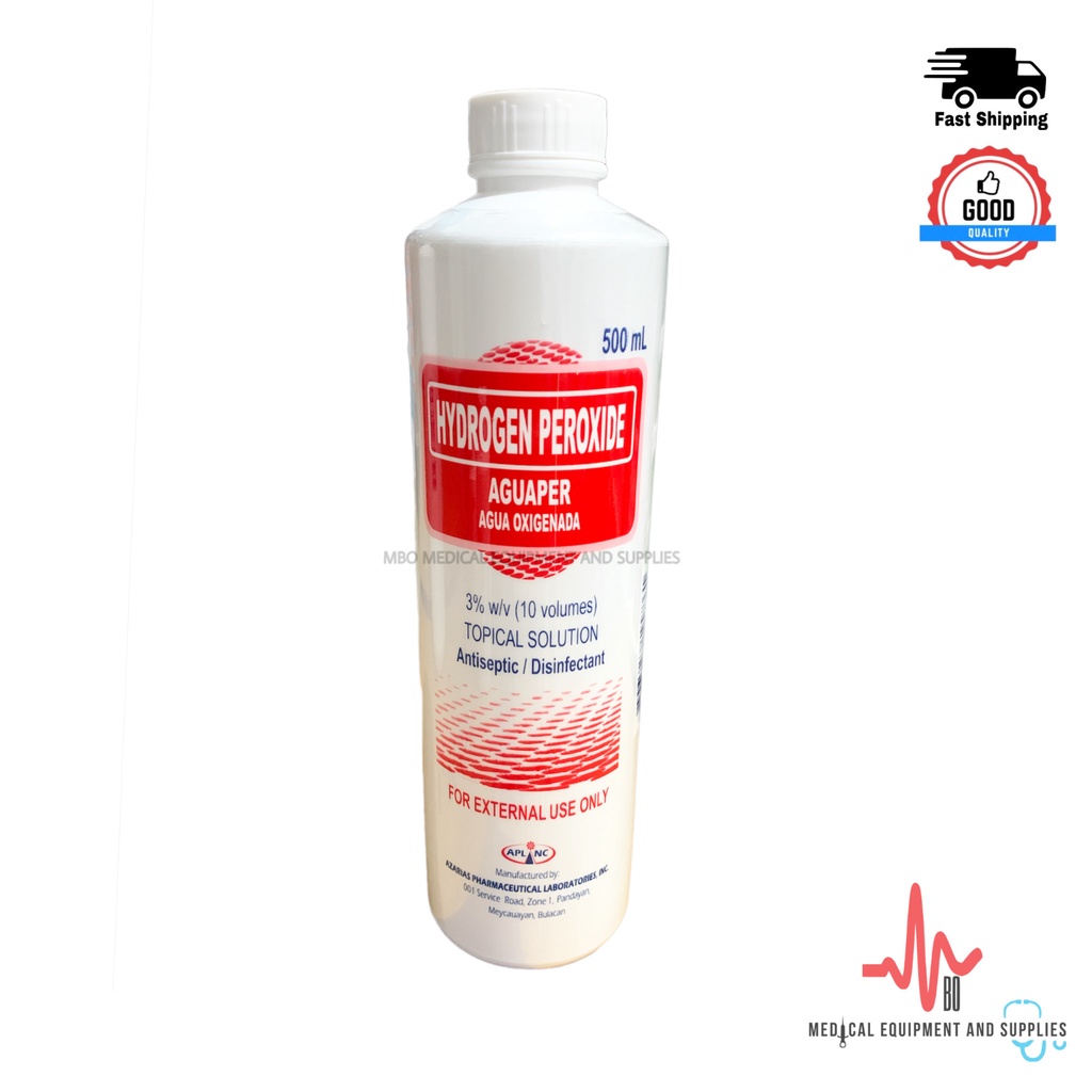 Aguaper Hydrogen Peroxide / Agua Oxigenada - Per Bottle (60ml, 120ml ...
