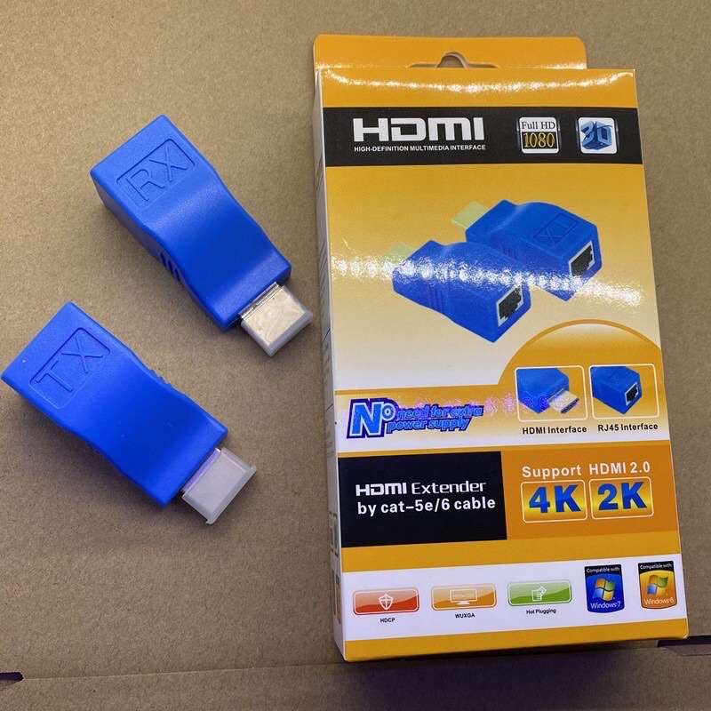 Hdmi to RJ45 amplifier (network cable) extend 30m (HDMI to LAN ...