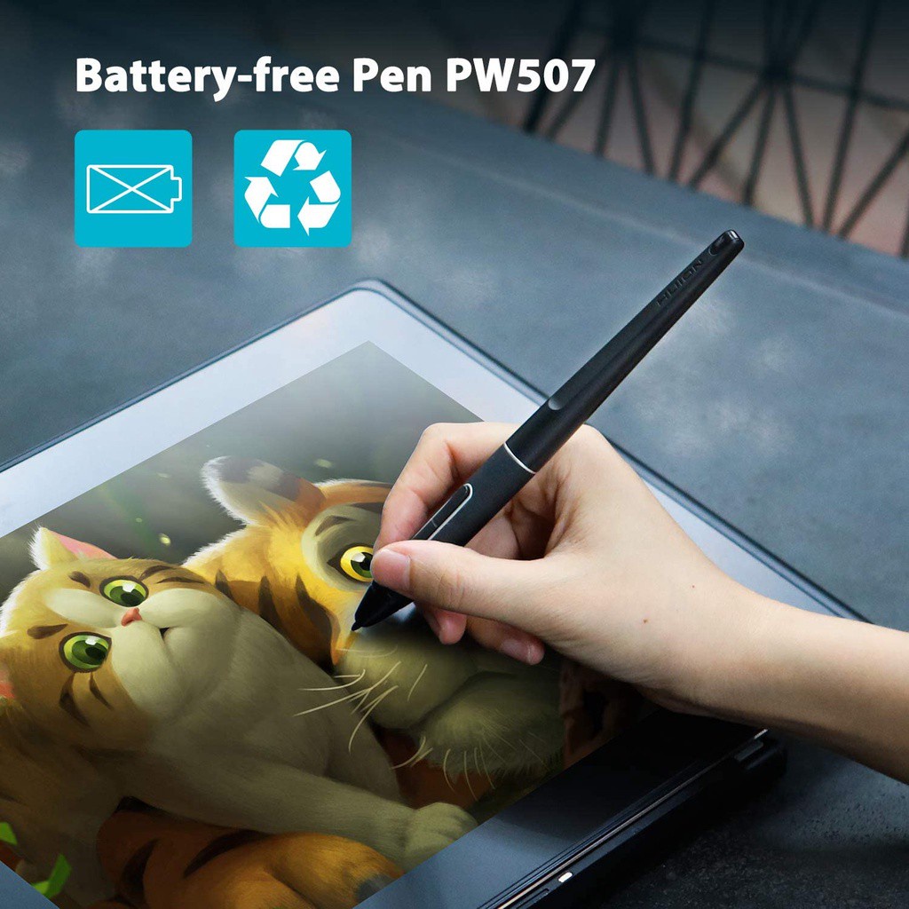 Battery-Free Stylus Pen PW507 For HUION with 8192 Pressure Levels for ...