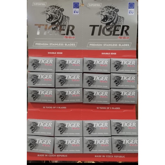 Tiger Premium Stainless Blade (20 small box) | Shopee Philippines