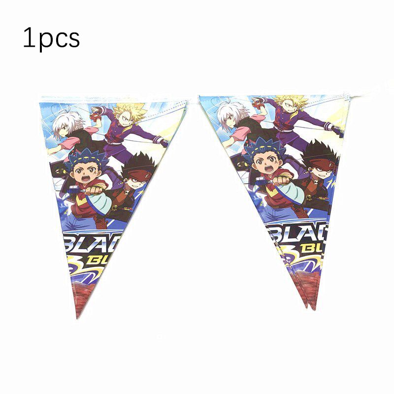 Happy Birthday Balloons Beyblade Burst Theme Party Set Decorations Boys ...