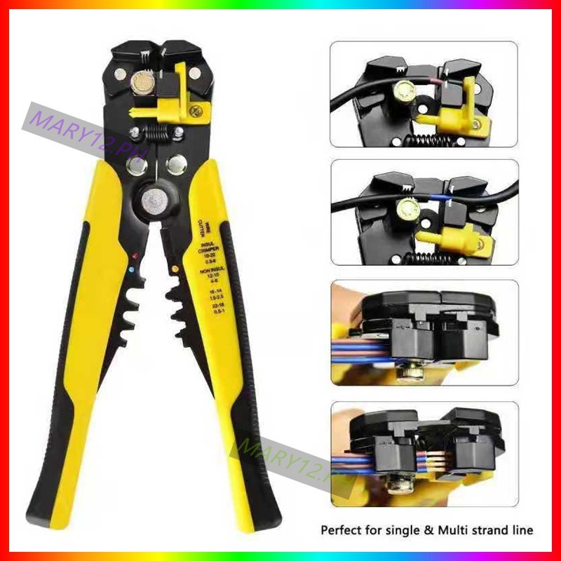 Professional Automatic Wire Striper Cutter Stripper Crimper Pliers ...
