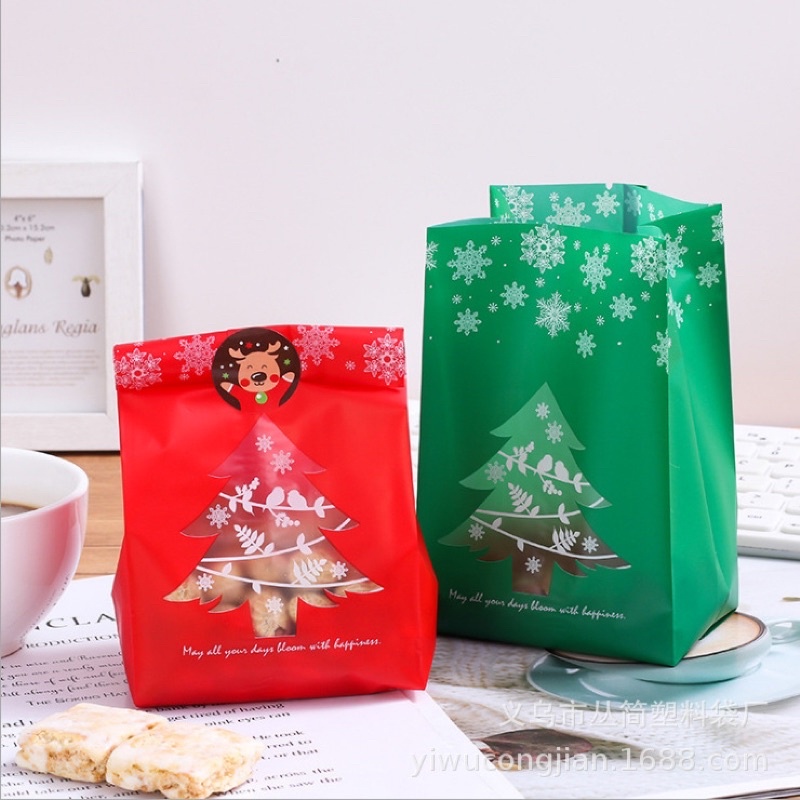 50pcs Christmas Cookie Pouch Candy Bag | Shopee Philippines