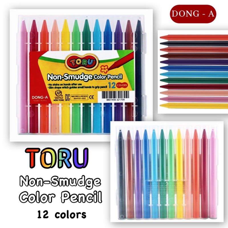 DONG-A TORU Non-Smudge Color Pencil 10 colors | Shopee Philippines