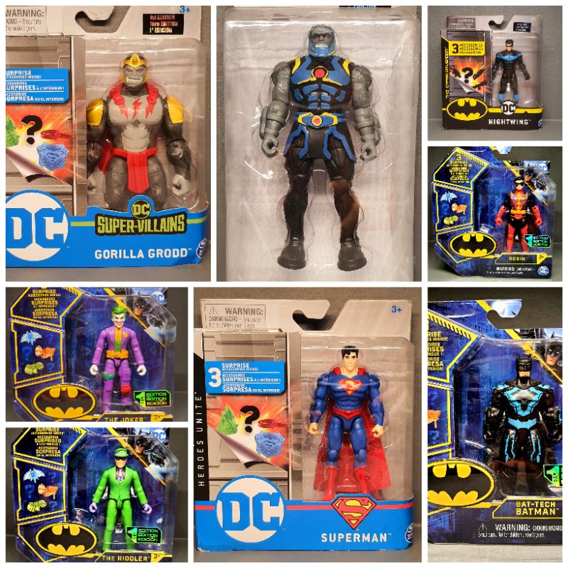 Toys for Kids DC Spinmaster Batman Nightwing Superman Joker 3.75 1:18 ...