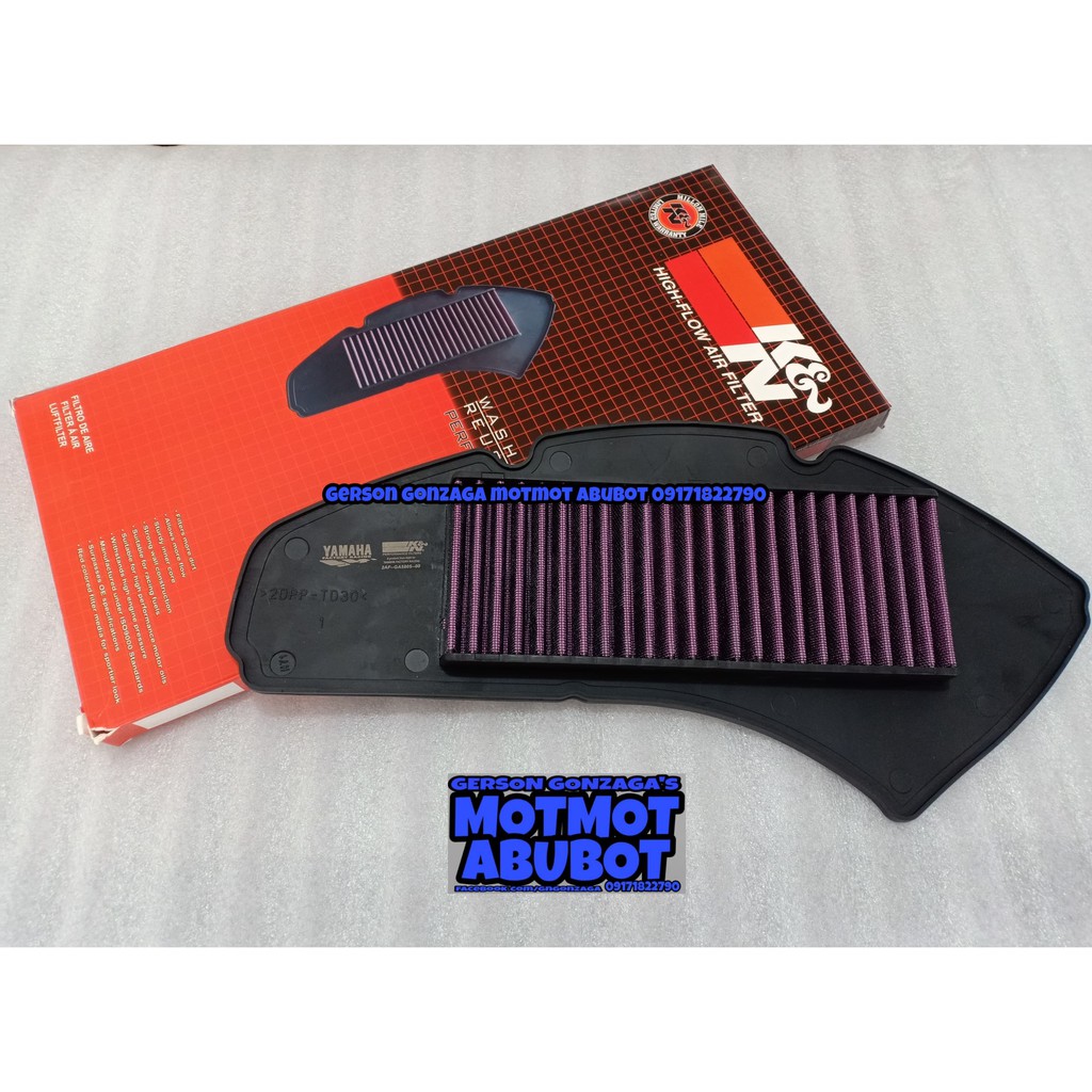 K&N Washable Air Filter NMAX V1 | Shopee Philippines