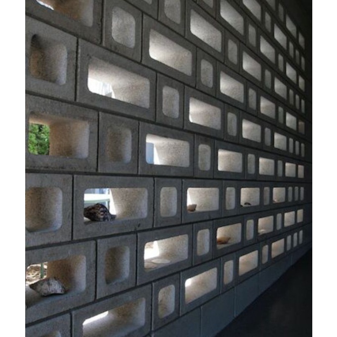 1pc Precast concrete louver blocks hard plastic mold breeze block #2 ...