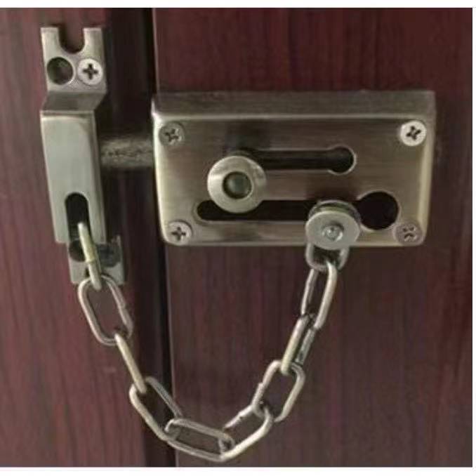Metal Door Chain Guard Bolt Lock | Shopee Philippines