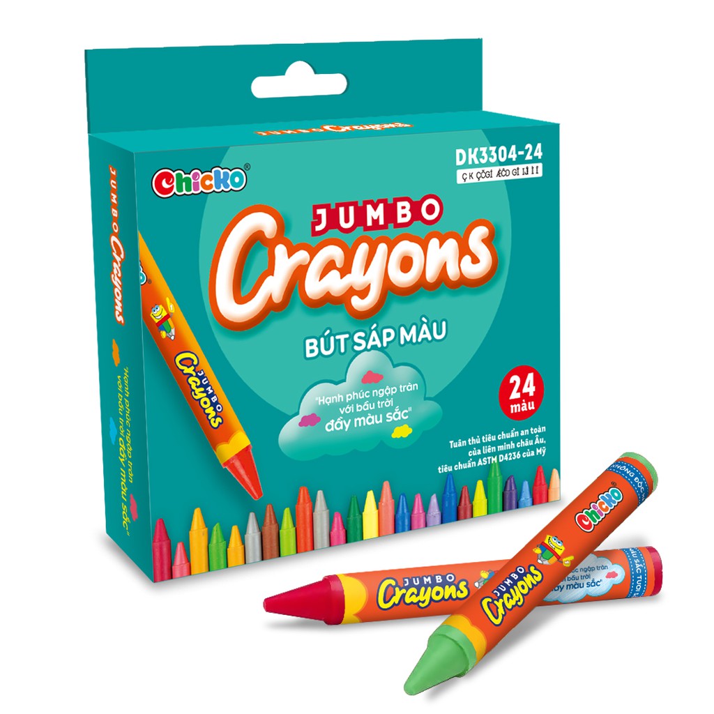 Jumbo CRAYONS COLOR WAX PEN (24 COLORS) | Shopee Philippines