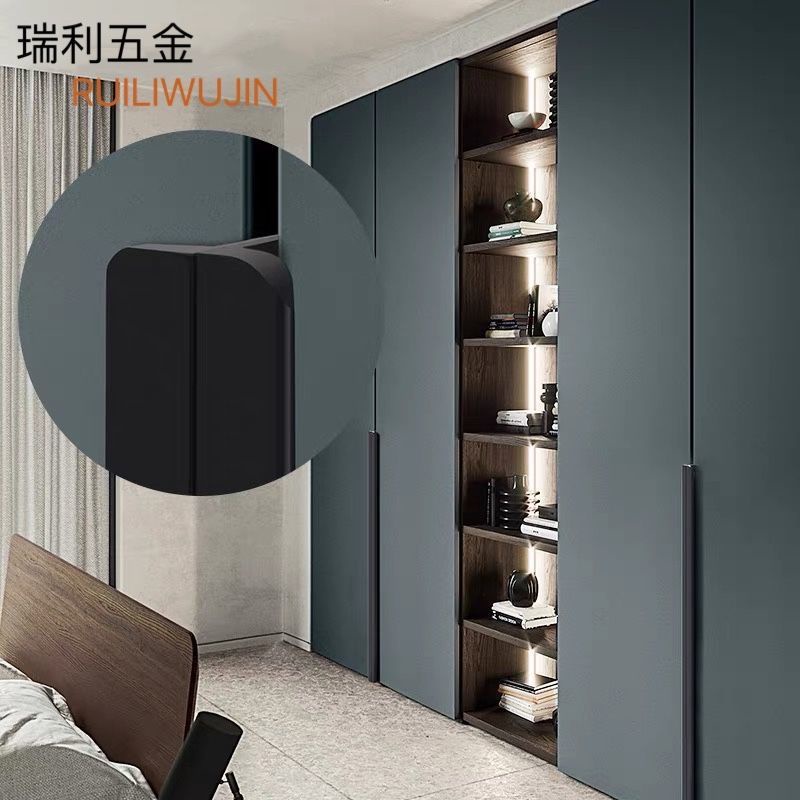 Good Home Furniture Handle Ruiley Wardrobe Invisible Black Modern ...