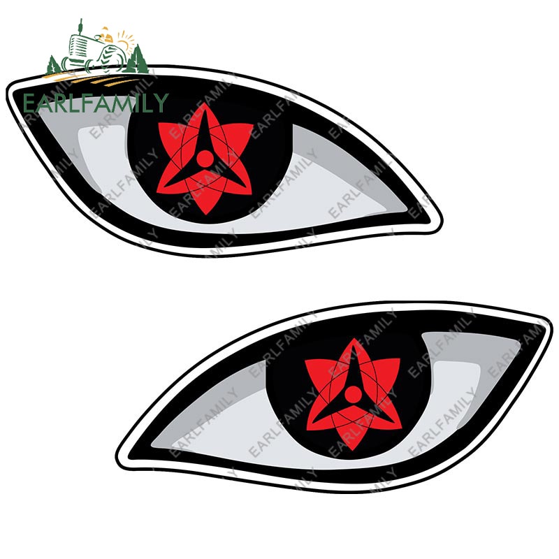 EARLFAMILY 13cm x 10.2cm for Ninja Sharingan Eyes Funny Car Stickers ...
