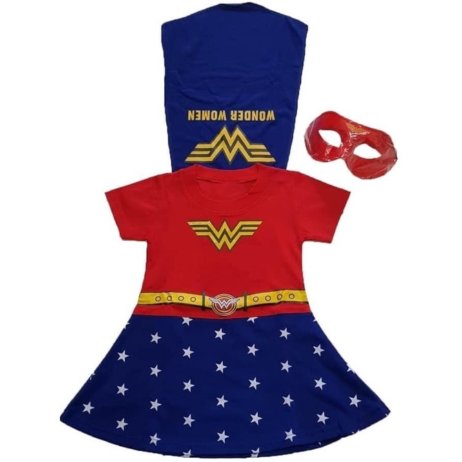 Wonder woman Girls Mask - wonder woman Costume+topeng | Shopee Philippines