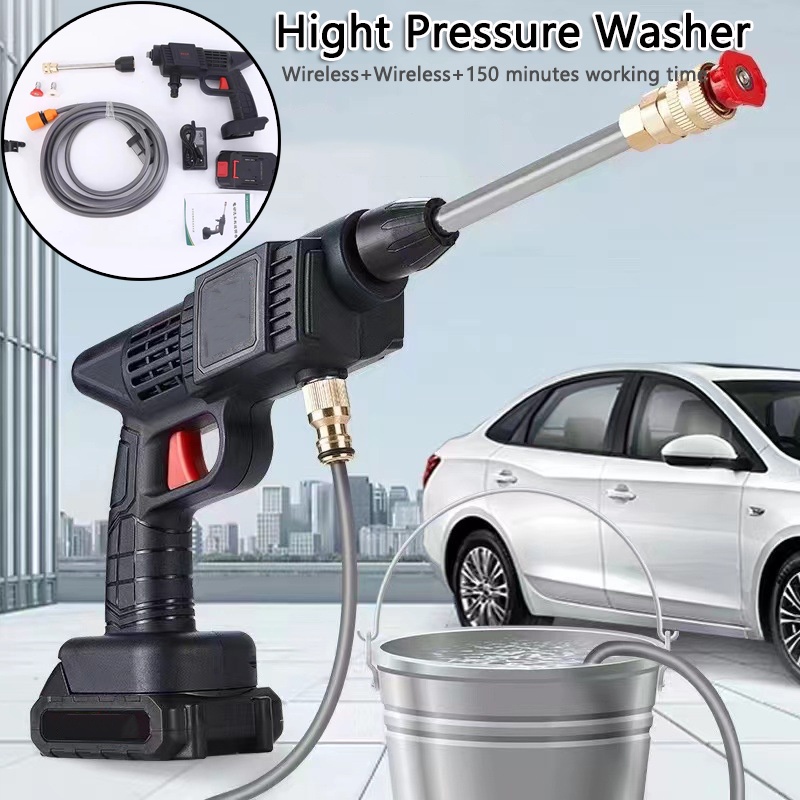 Car Washer Sprayer Electric High Pressure Portable Washing Cordless ...