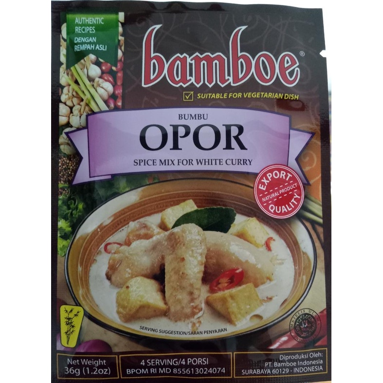 Bamboe OF OPOR SEASONING 36 GR | Shopee Philippines