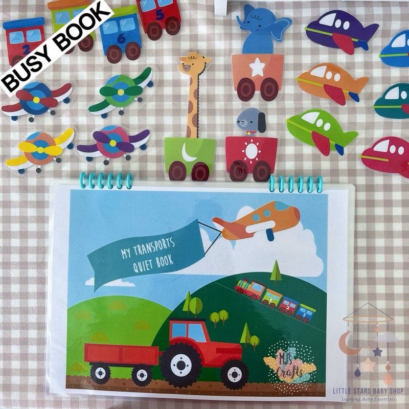 My Transports Busy Book Quiet Book Buku Sibuk Buku Diam Buku Mainan ...