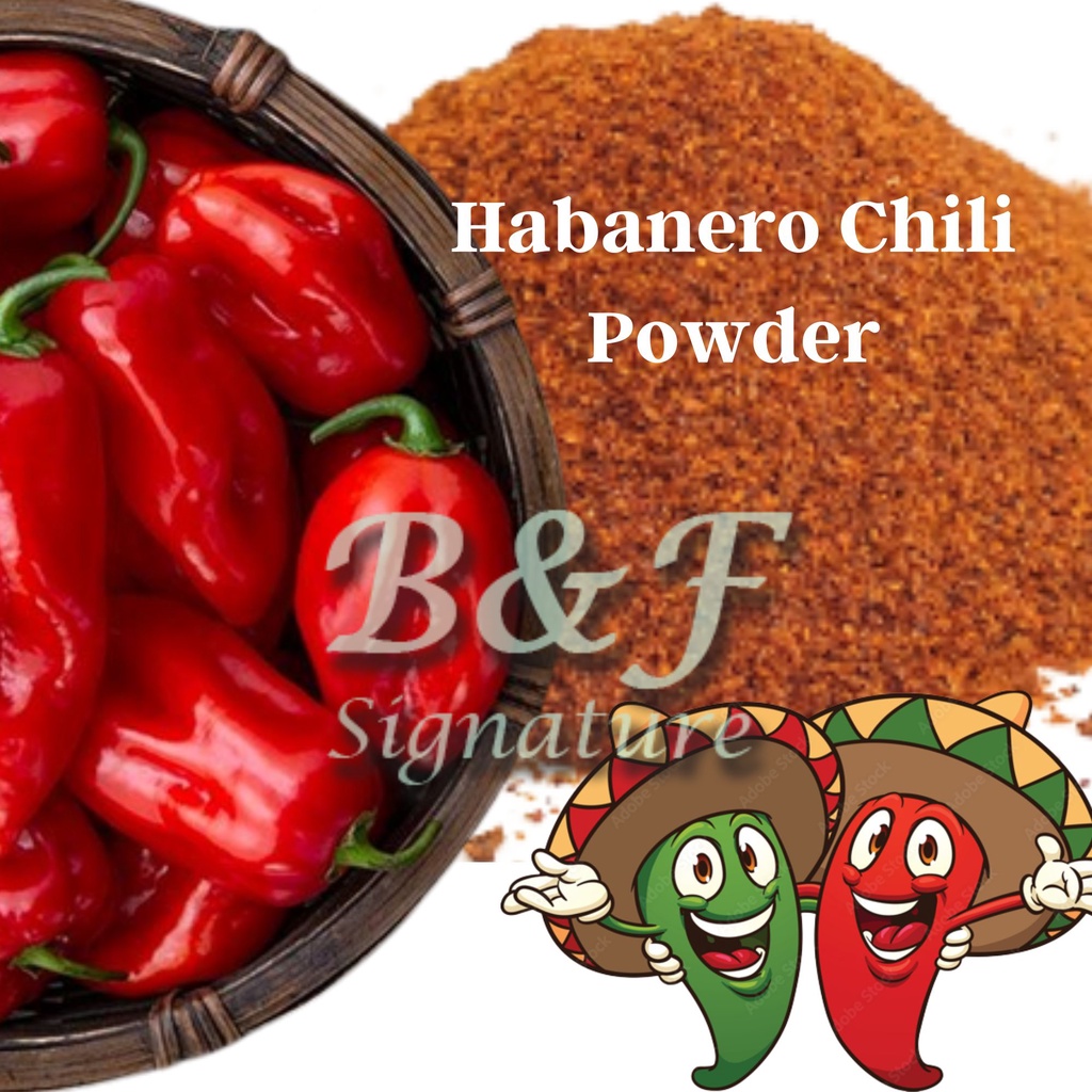Habanero Powder 50g - 500g 墨西科 辣椒粉 Mexico Habanero Chili Powder ...