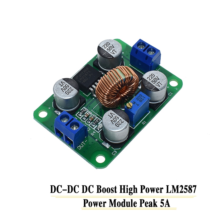 LM2587 DC-DC 3V-30V To 4V-40V Step Up Power Supply Module Adjustable 5A Boost Converter Voltage ...