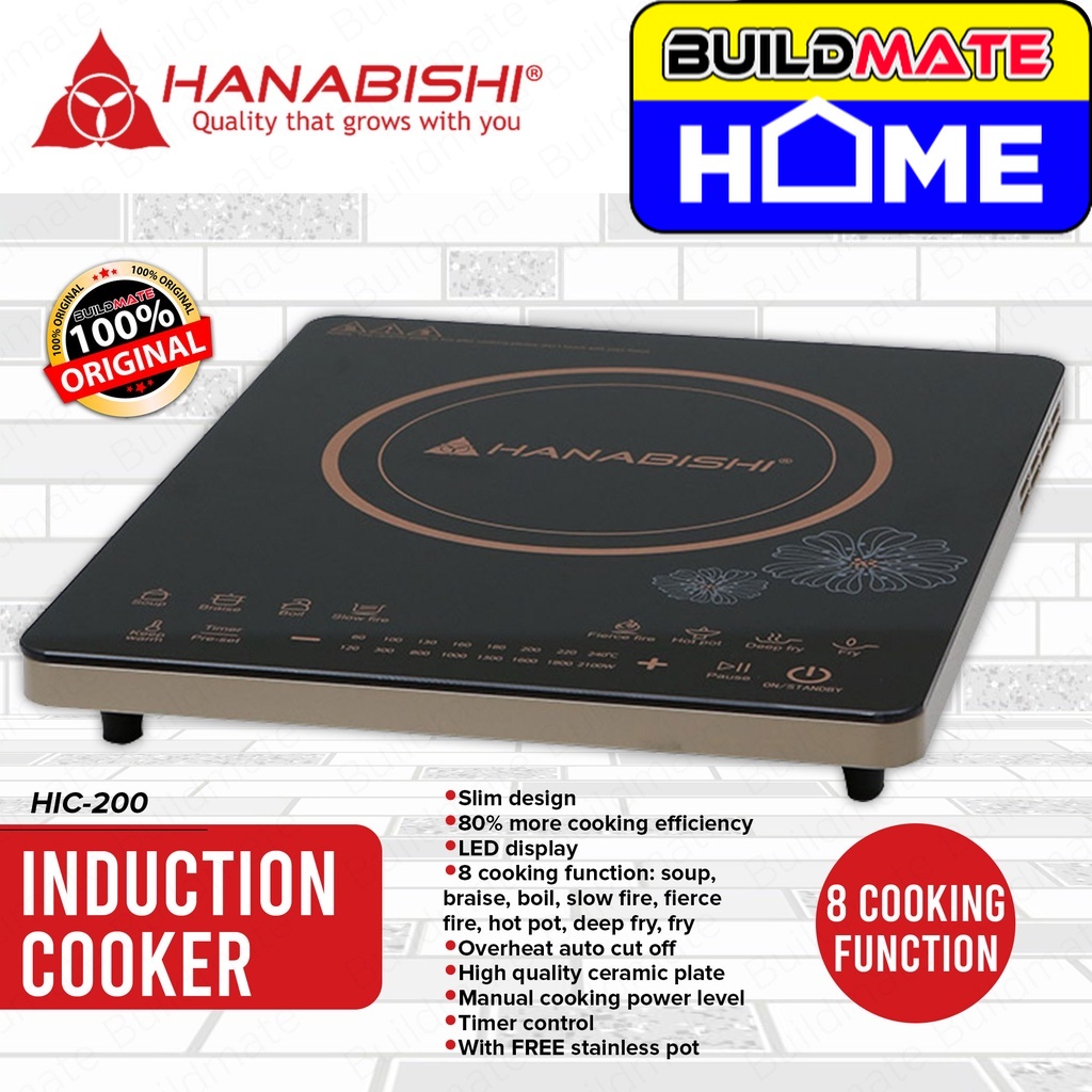 BUILDMATE HOME HANABISHI Induction Cooker Stove with LED Display HIC ...