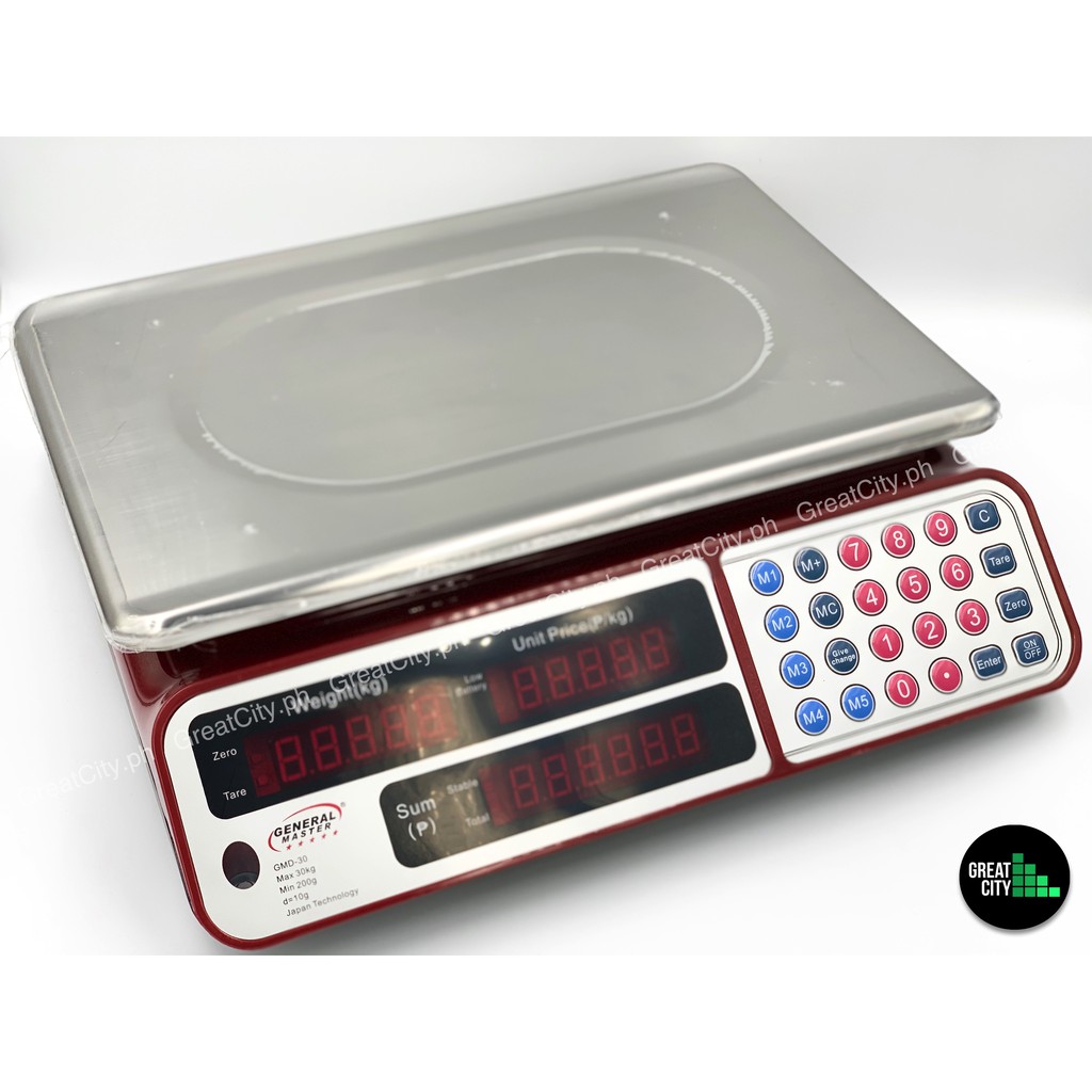 General Master ORIGINAL Digital Weighing Scale 30 Kg | Shopee Philippines