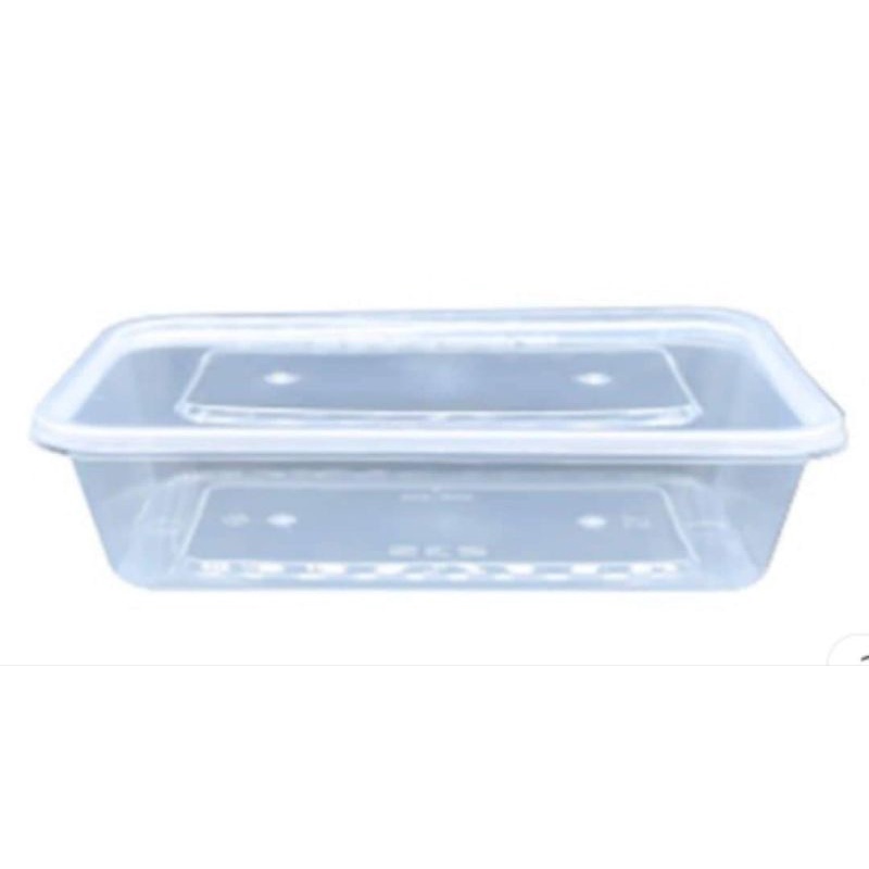 50pcs RE500 IBox CLEAR CONTAINER RECTANGULAR 500ML | Shopee Philippines