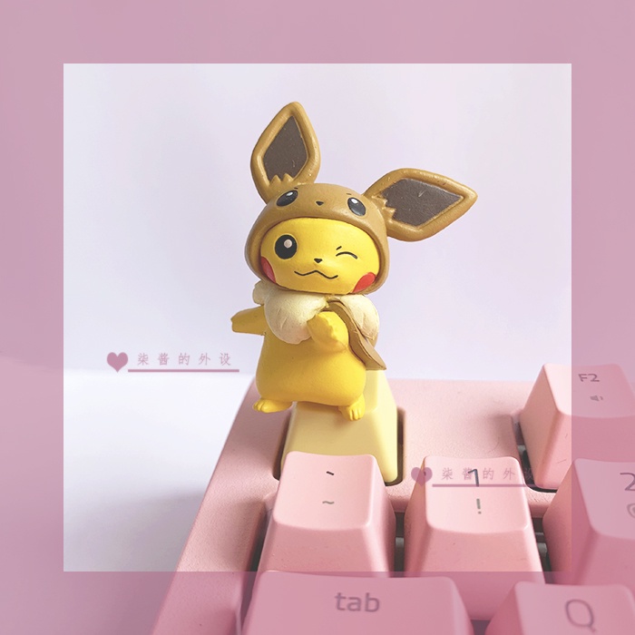 Pokémon Pikachu Duck Mechanical Keyboard Customized diy Cartoon Keycap ...