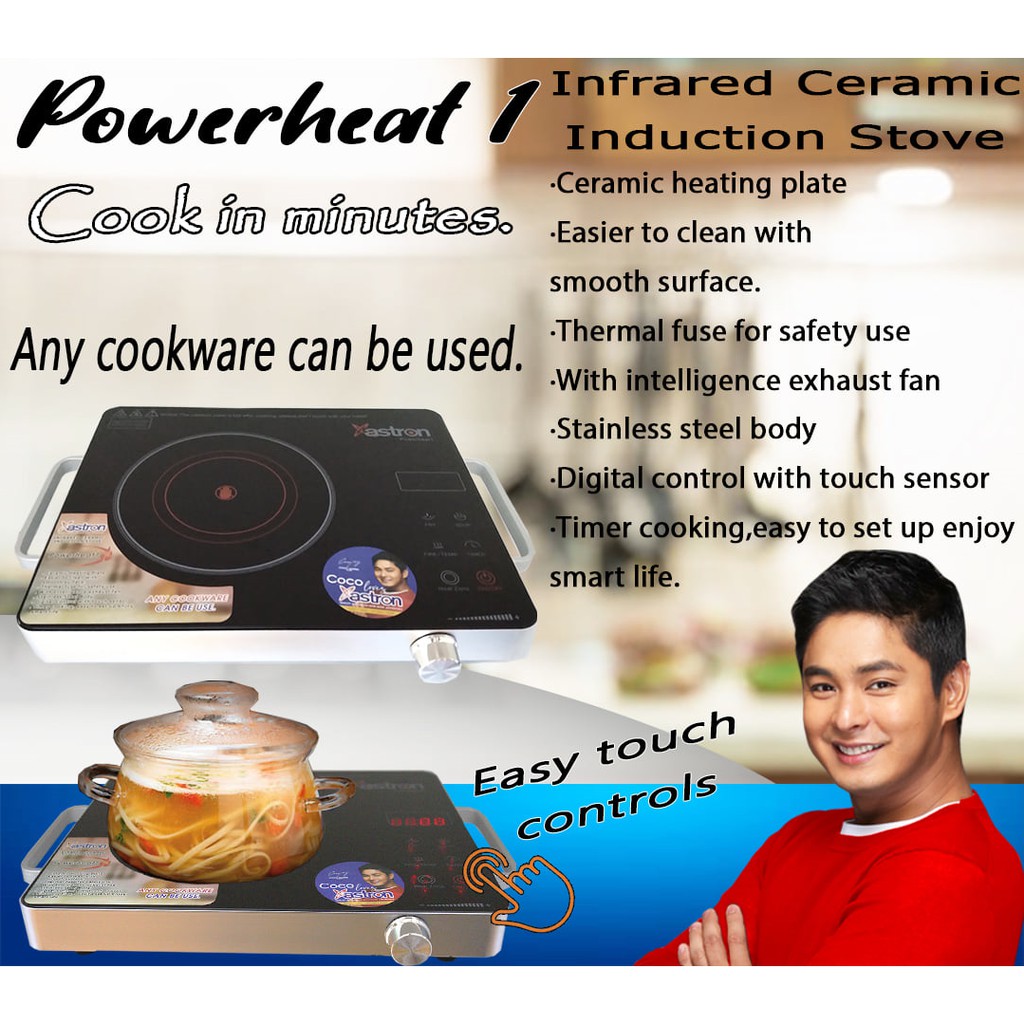 Astron POWERHEAT-1 Infrared Ceramic Induction Stove | Shopee Philippines
