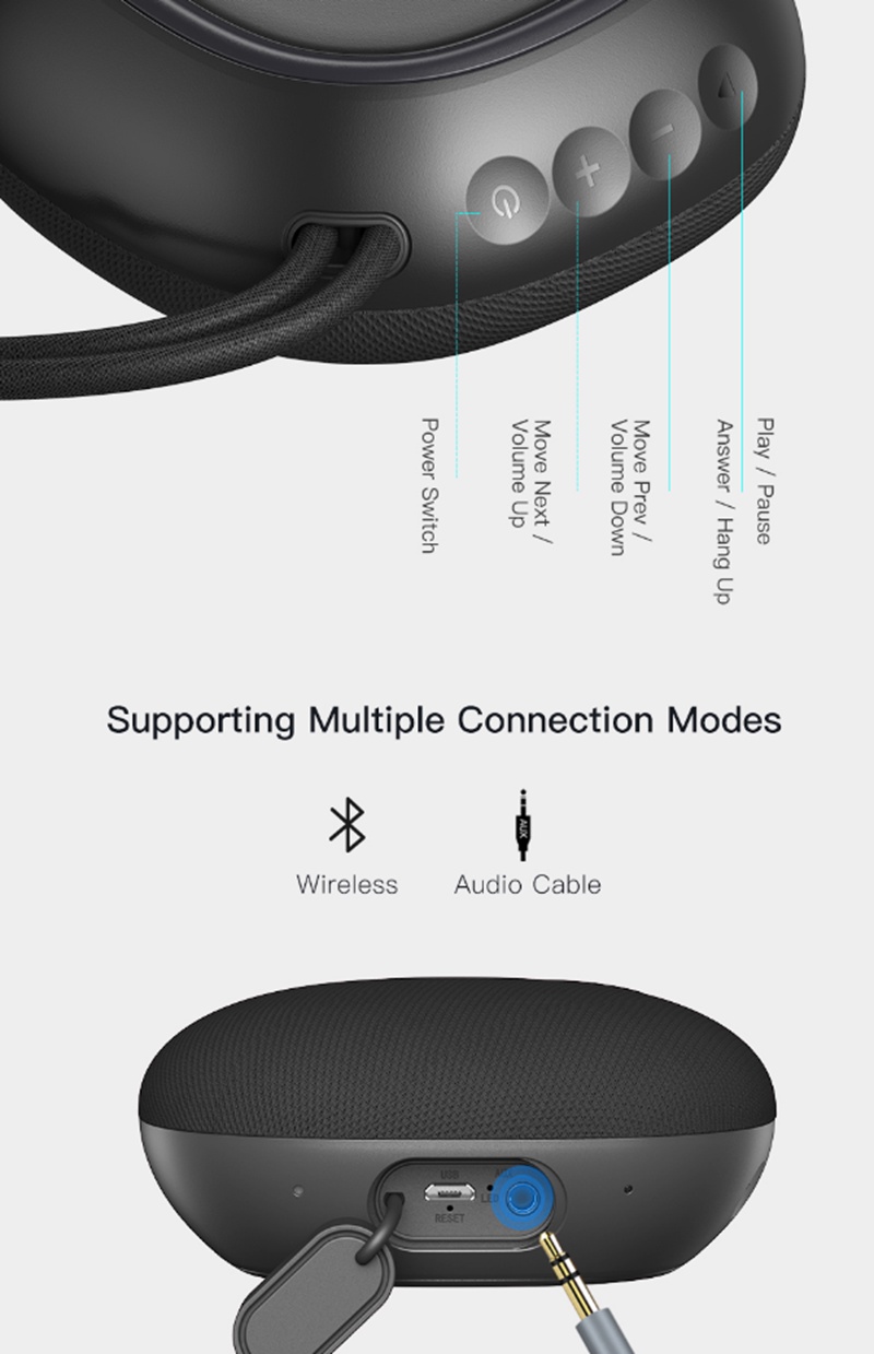Awei Y336 Tws Ipx7 Waterproof Bluetooth Mini Wireless Speaker | Shopee ...
