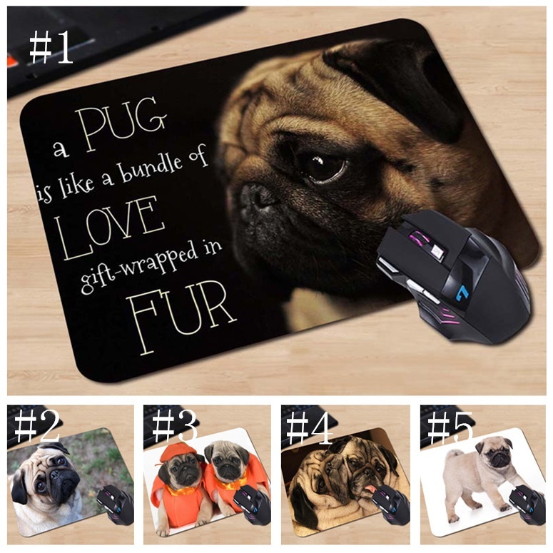 New PC Laptop Thicken Gaming Cartoon Comfy Anime Letter Pugs Mouse Pad ...