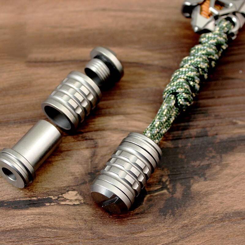 CNEDC Titanium Alloy Cord Beads Flashlight Pendant Necklace Pendant ...