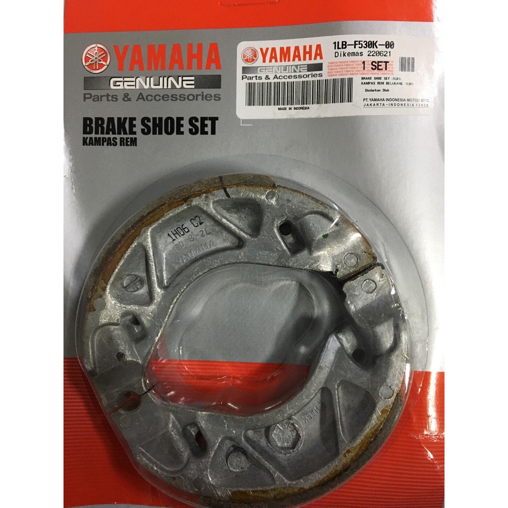 Brake Shoe MIO 3 REAR REAR 1LB-F530K-00 Yamaha Genuine | Shopee Philippines