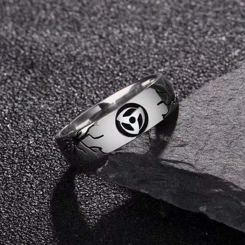 Anime Naruto Ring Kakashi Sharingan Impression Advanced Metal Ring ...