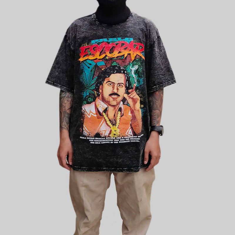 T-shirt OVERSIZE PABLO ESCOBAR ORIGINAL RUTHLESS | Shopee Philippines