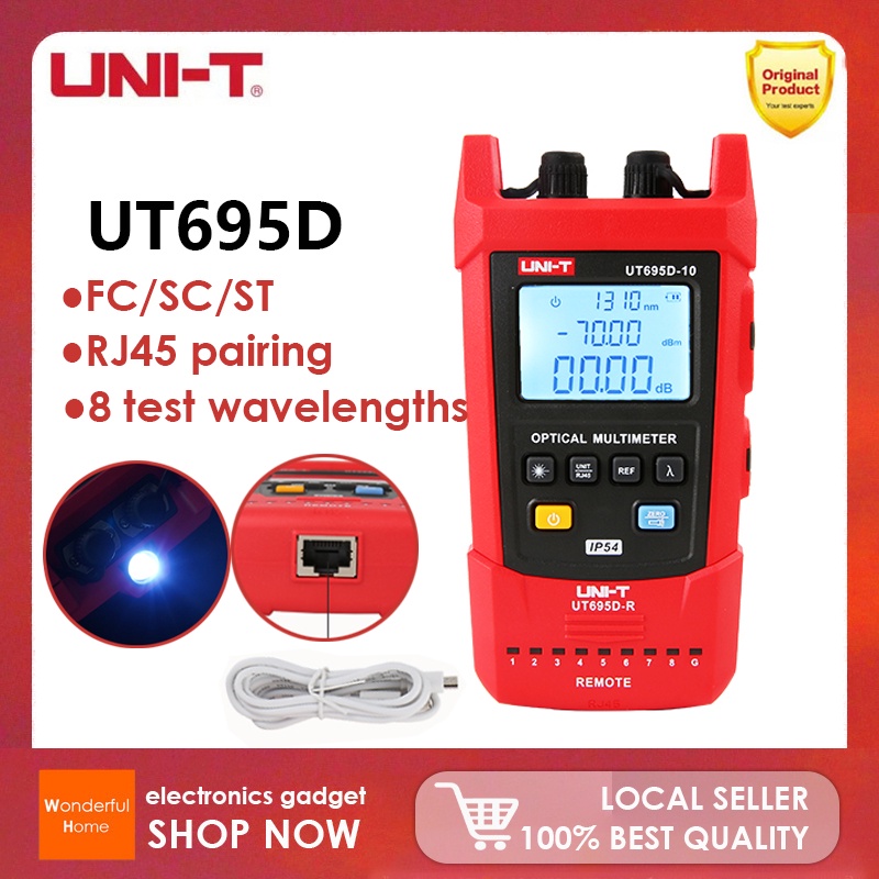 ＞UNI-T 4 in 1 Optical Power Meter -70dBm～+3dBm SC/FC/ST with Led ...