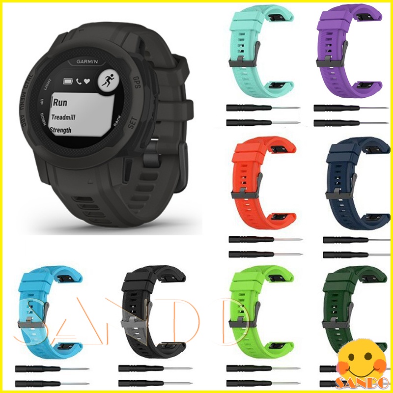 Garmin Instinct 2S / 2S Solar smart watch soft silicone strap ...