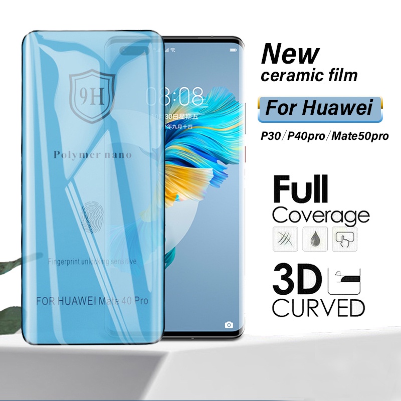 Ceramic Protective Film for Huawei P40Pro P30Pro Honor 70/60/50 50Pro Full Cover Screen ...