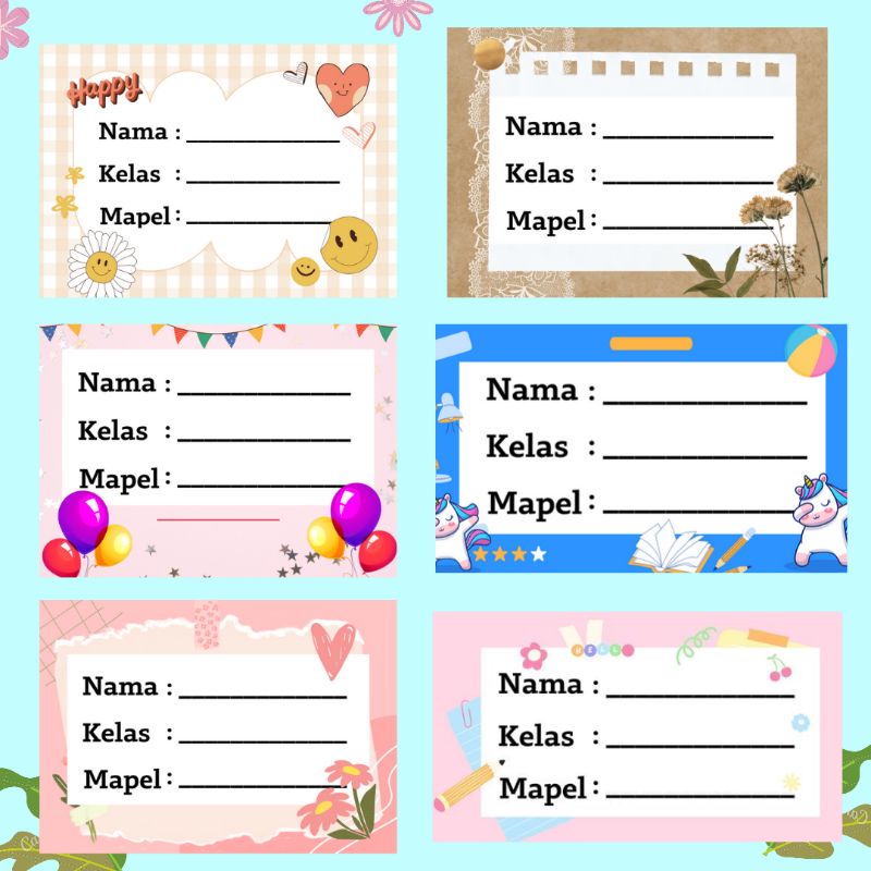 COSTUM Name Stickers, subject book class/book school name stickers ...
