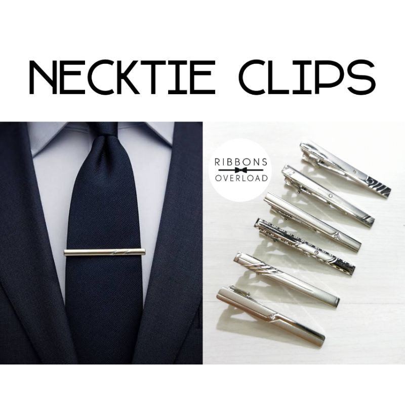Silver Necktie Clip for men | Metal Clip for neckties | Shopee Philippines