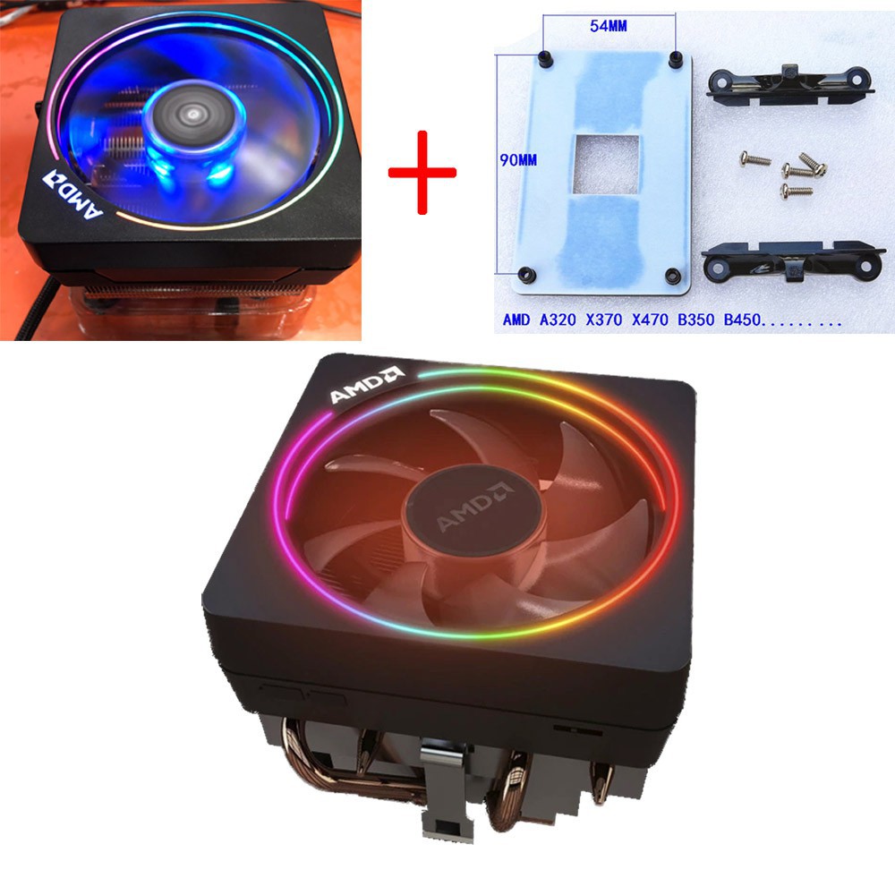 AMD New original cooling desktop fan, compatible with AMD Ryzen AM4 R3 ...