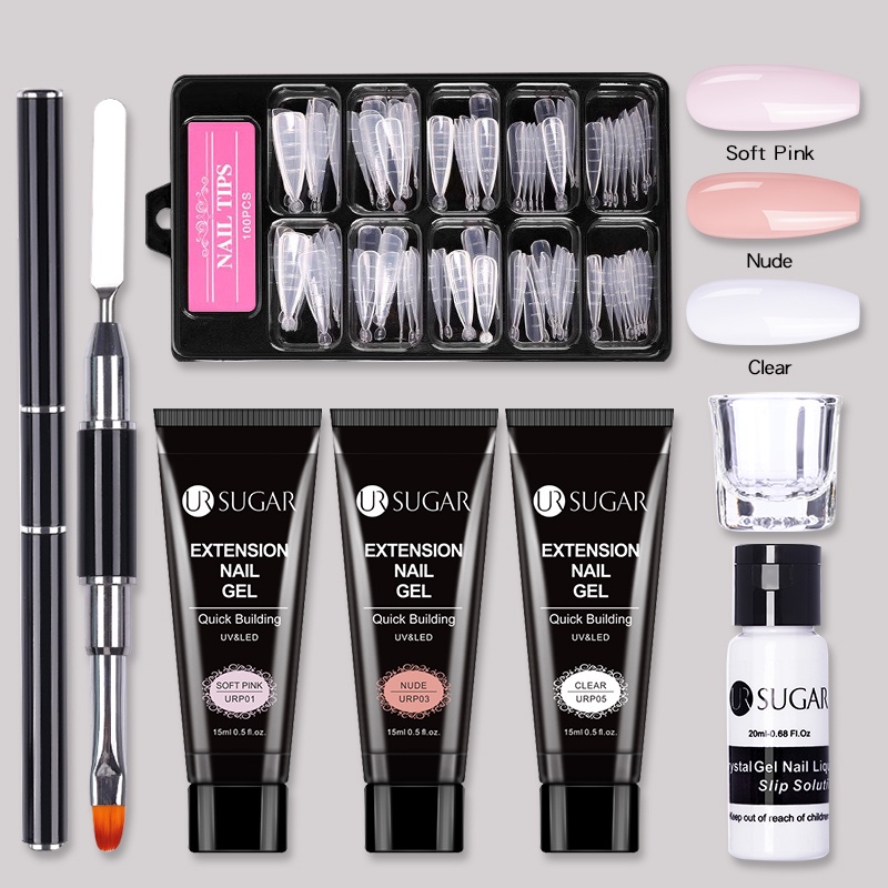 Ur Sugar Nail Extension Gel Polish Kit Polygel Set Acrylic Fast