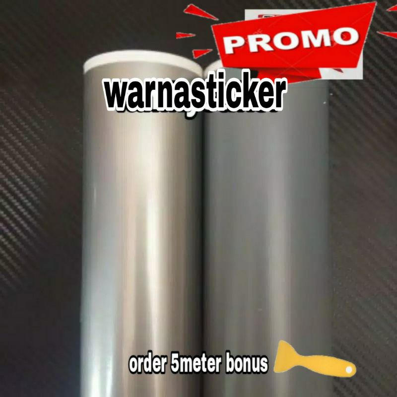 Gray Sticker/Doff Silver Motorcycle Sticker Car Sticker | Shopee ...