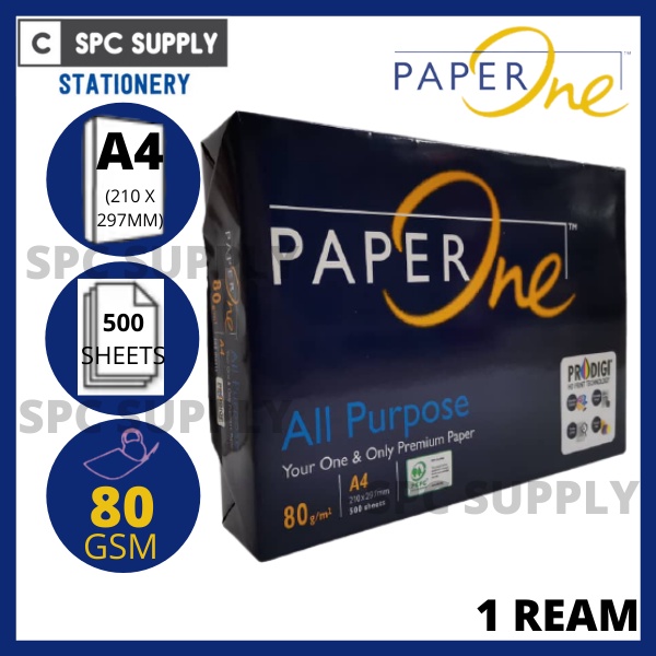 PaperOne A4 Paper 80gsm - 500 SHEETS/Photostat Paper/Copier Paper ...