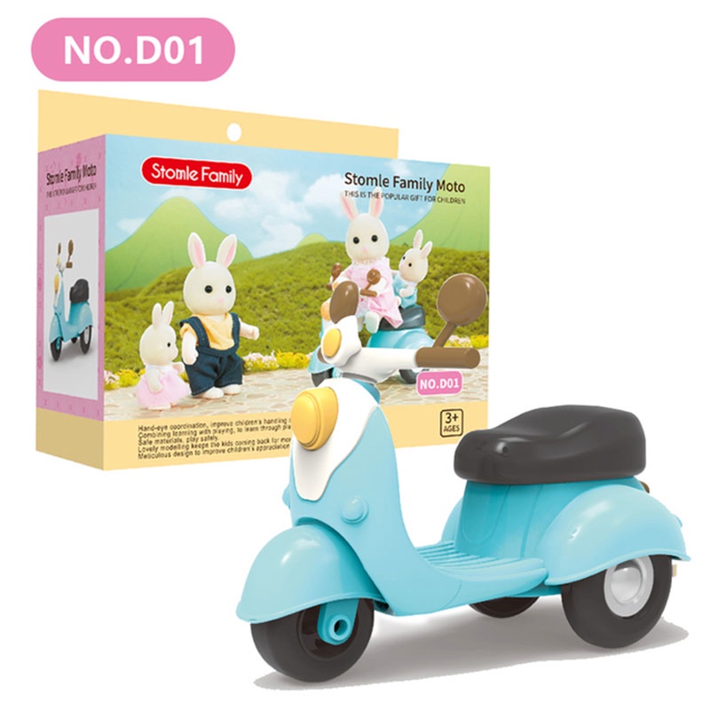 Miniatures Dollhouse Furniture Motorcycle Stroller for Dolls House Car ...