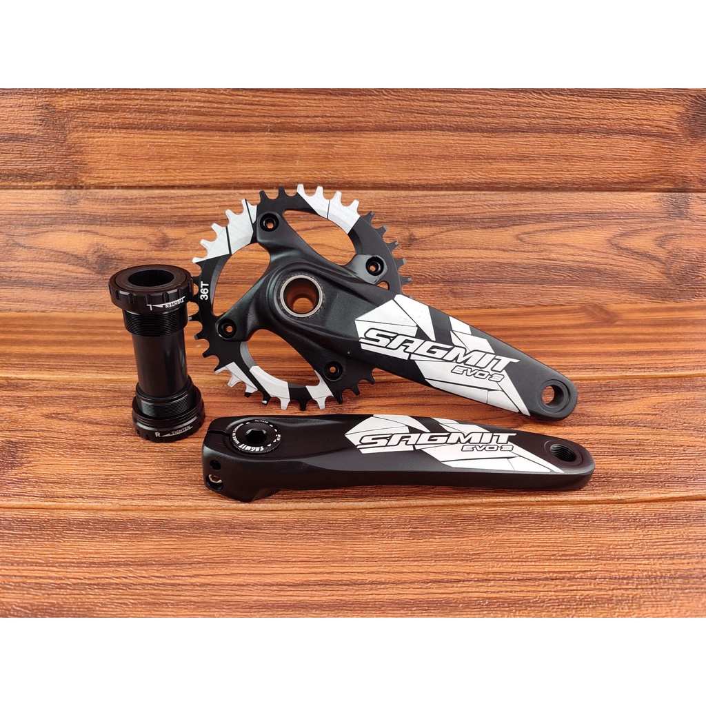 Sagmit Evo 3 Hollowtech MTB Crank Set Aluminum Alloy Mountain Bike MTB ...