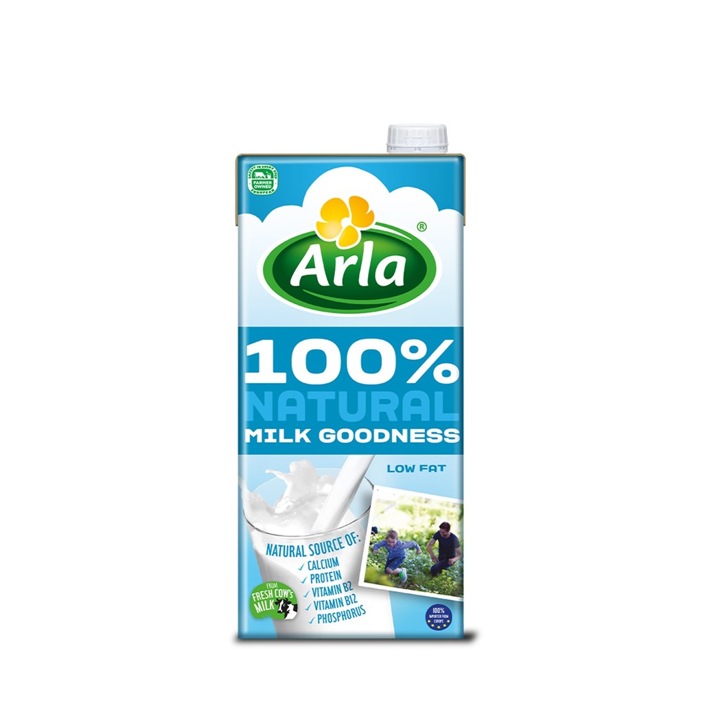 Arla Milk Goodness Low Fat 1L | Shopee Philippines